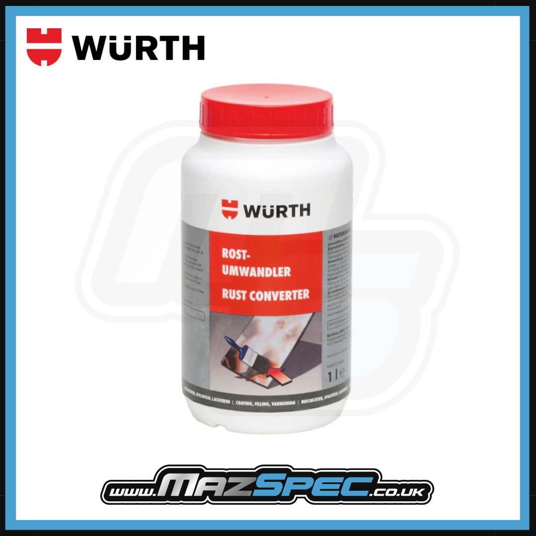 Wurth Rust Converter 1 Litre - Convert Rust Ready to Paint (Chassis ...