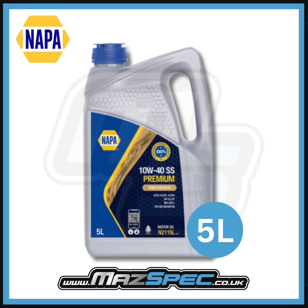 NAPA 10W-40 SS Engine Oil • 5L | MazSpec