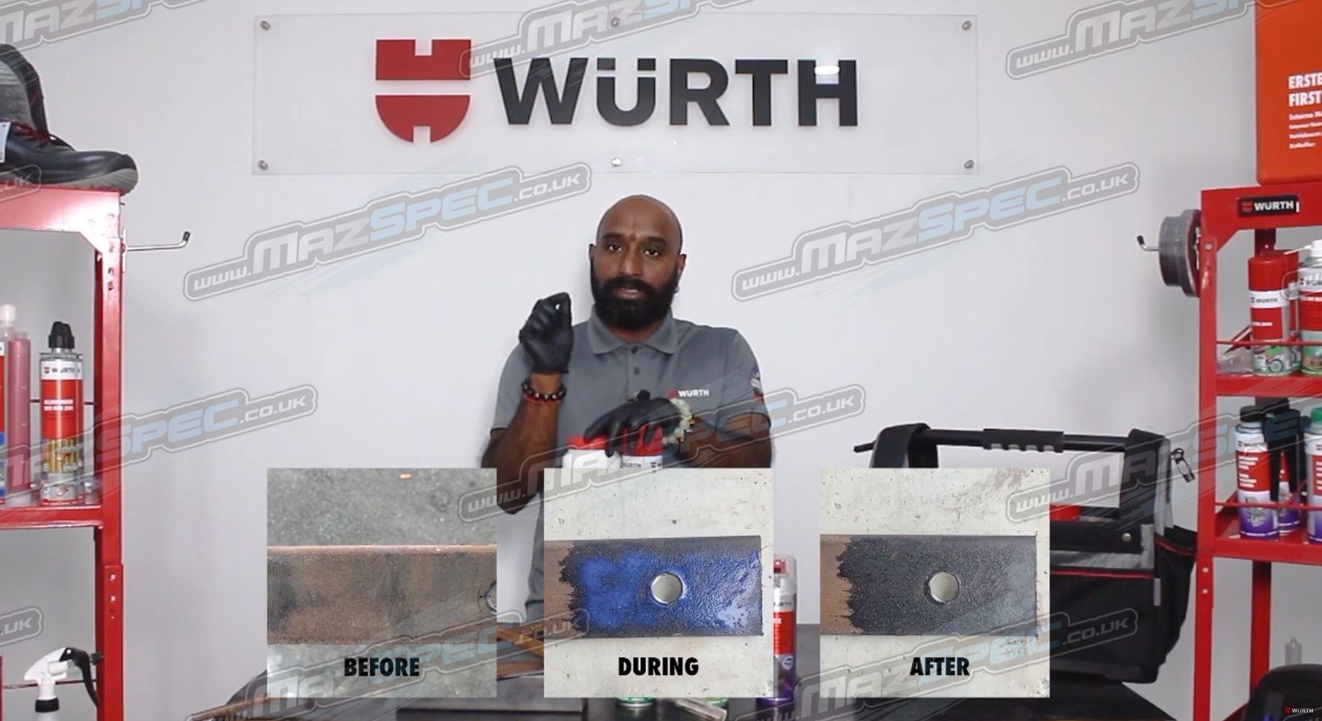 Wurth Rust Converter 1 Litre - Convert Rust Ready to Paint (Chassis ...