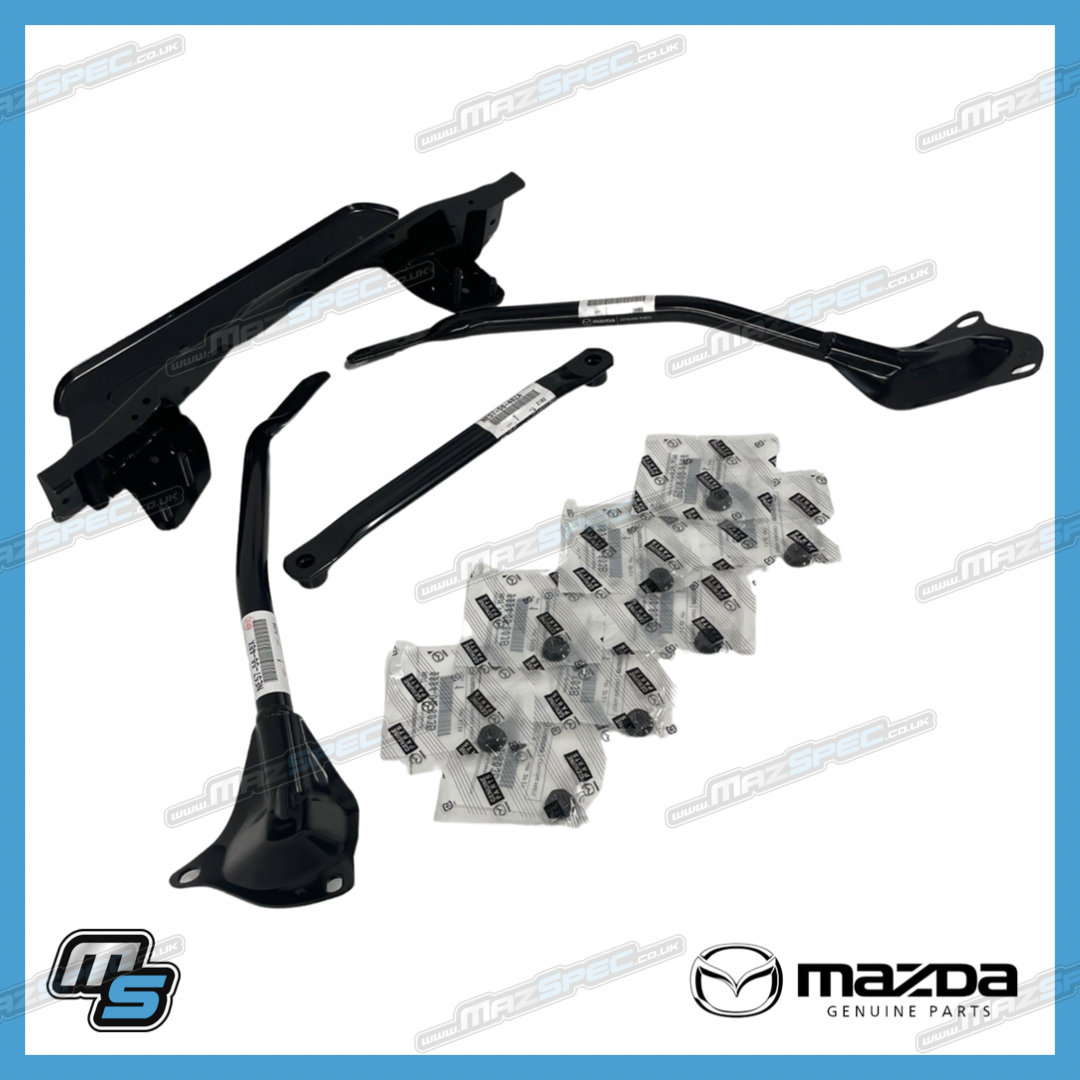 Genuine Sport Front Strut / Chassis Brace & Bolts Kit - Mazda MX5 MK3 ...